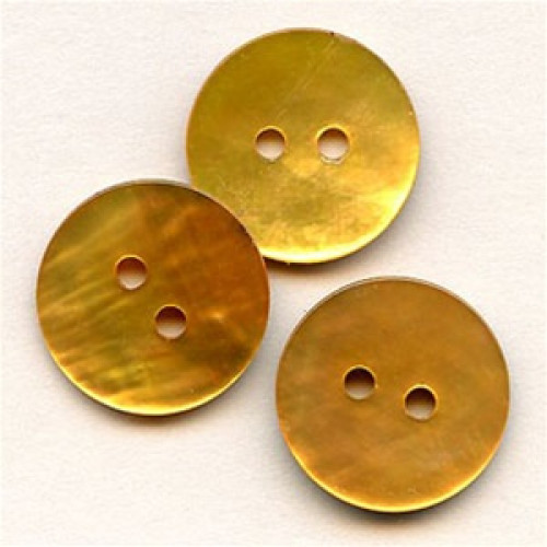 1005 Dyeable Agoya Shell Button, 6 Colors and 3 Sizes - Sold by the Dozen