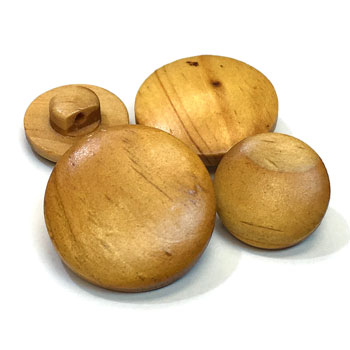 WD-1510 Wood Shank Button, 4 Sizes