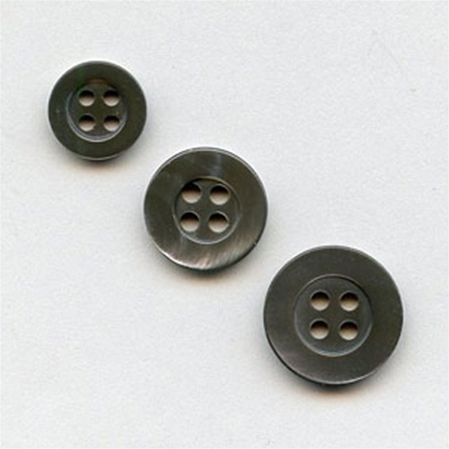 TR-200 Smoke Trocas Shell Button, 2 Sizes - Priced per Dozen