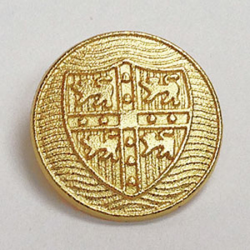 M-824 - Matte Gold Crest Button