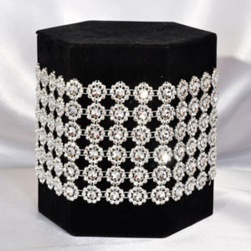 RCH-60 Faux Rhinestone Mesh, 6 Row -- Sold by the Roll (10 yds.)