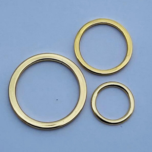 GM-013 Gold Metal O-ring for Lingerie or Swimwear, 3 Sizes