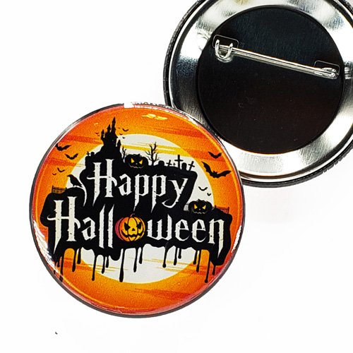 PBC-027 Happy Halloween Button, 2-1/4"