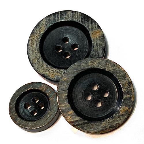 GH-7452 Genuine Horn Sport Coat, Jacket, and Outerwear Button - 2 Sizes