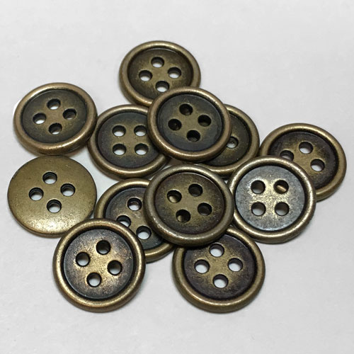 M-1212-Metal Shirt Button, 1/2" - Priced Per Dozen