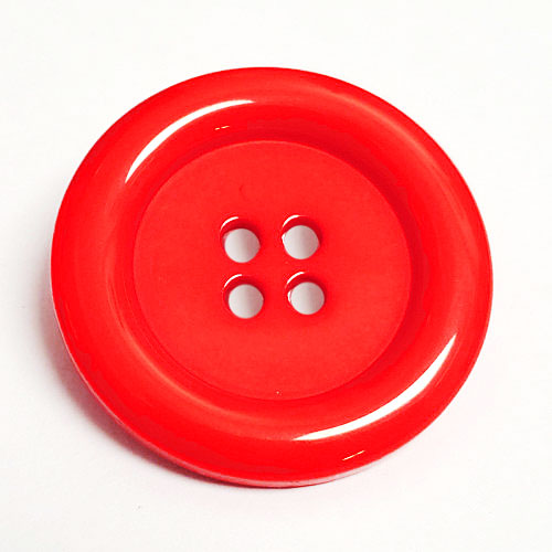 NV-1130R Large Red Fashion Button, 1-3/4"