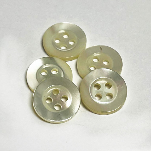 TR-200 White Trocas Shell Button, 4 Sizes - Priced per Dozen