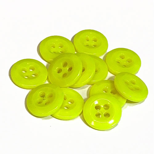 WBB-912 - Fluorescent Yellow Shirt or Uniform Button, Sold by the Dozen