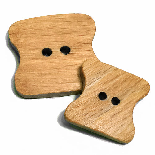 WD-286 Wooden Spool Button, 2 Sizes